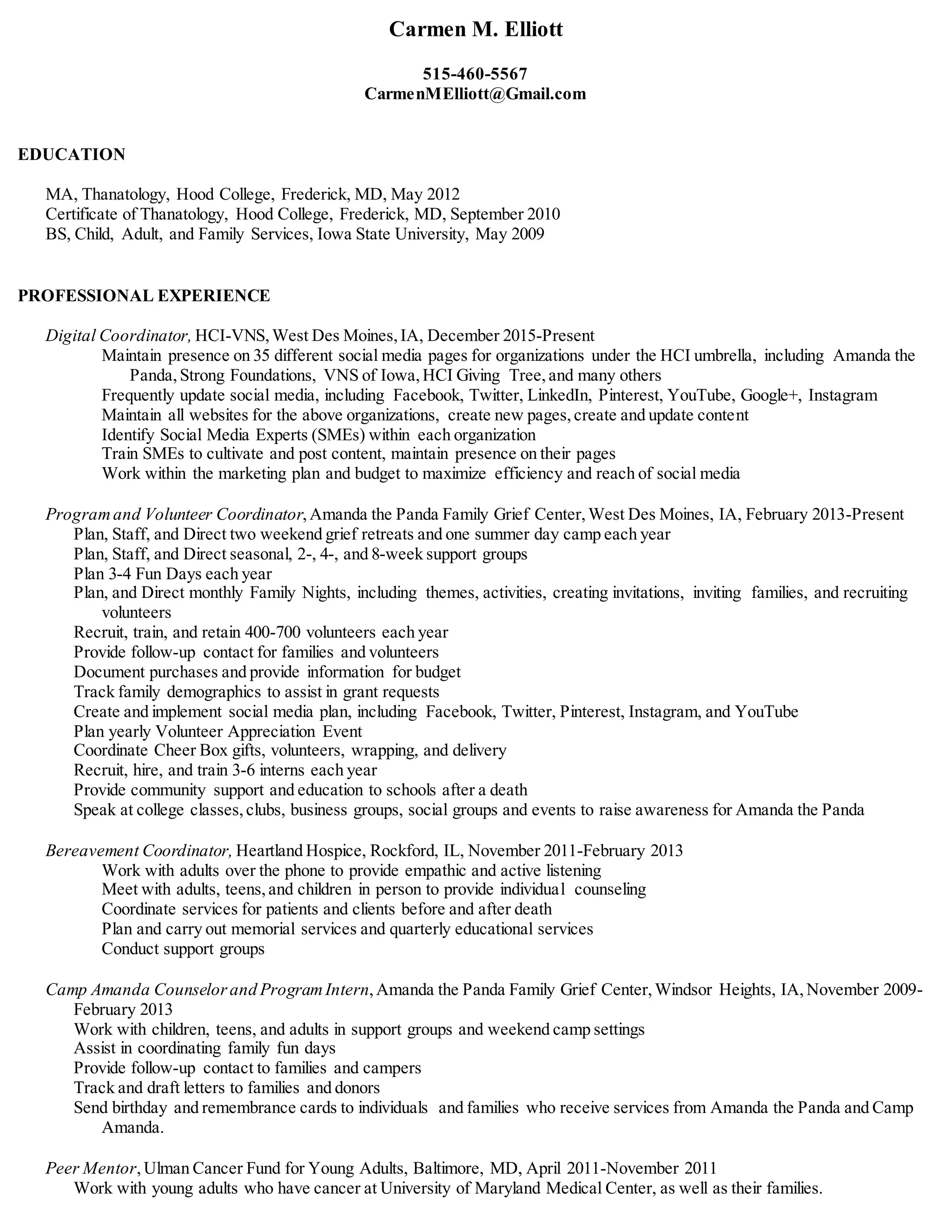 DOCX Carmen Elliott Resume 2016 | DOCX