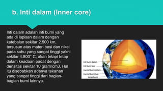 Karakteristik lapisan bumi Dan Pergeseran Benua - Adam Sufi Ibrahim | PPTX