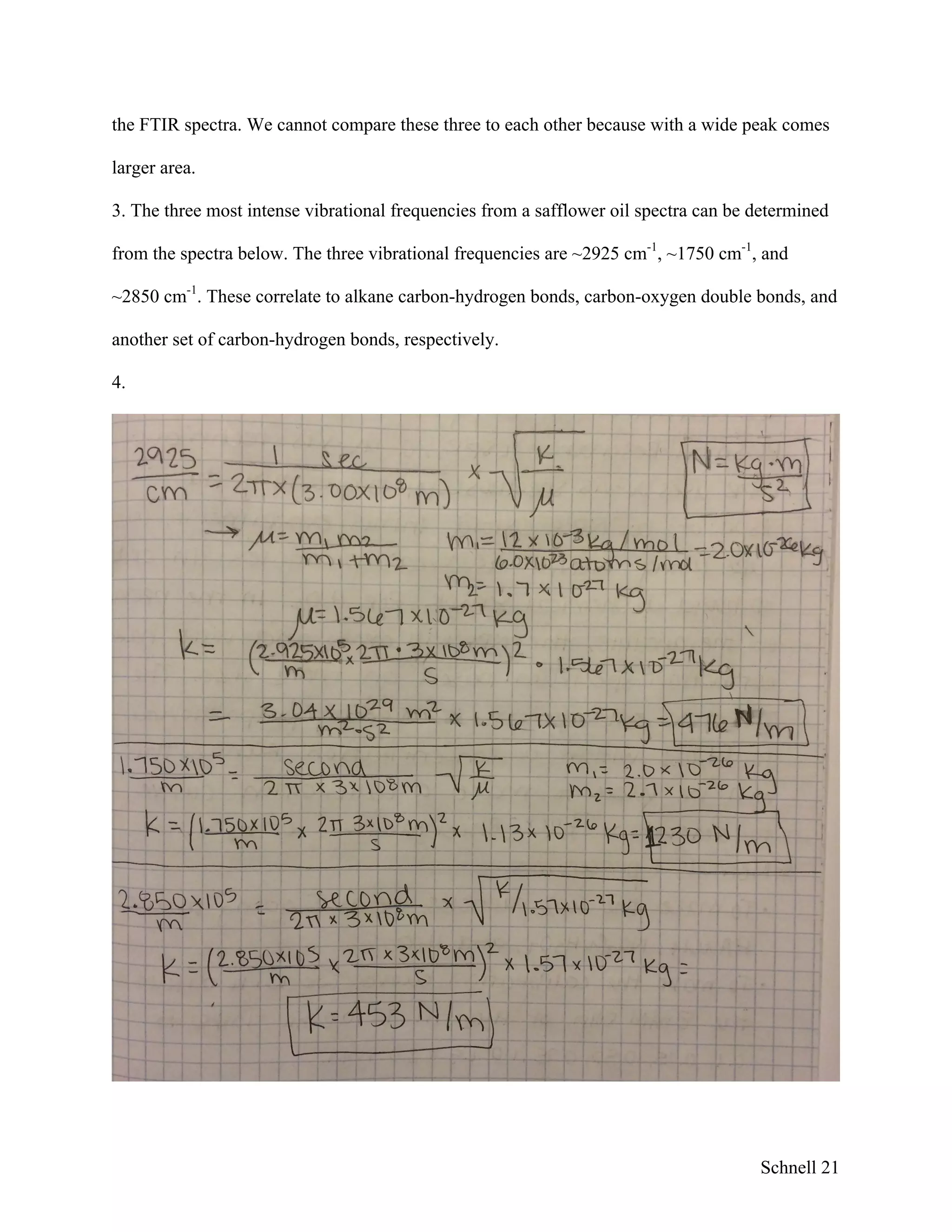 FTIR Lab Report | PDF