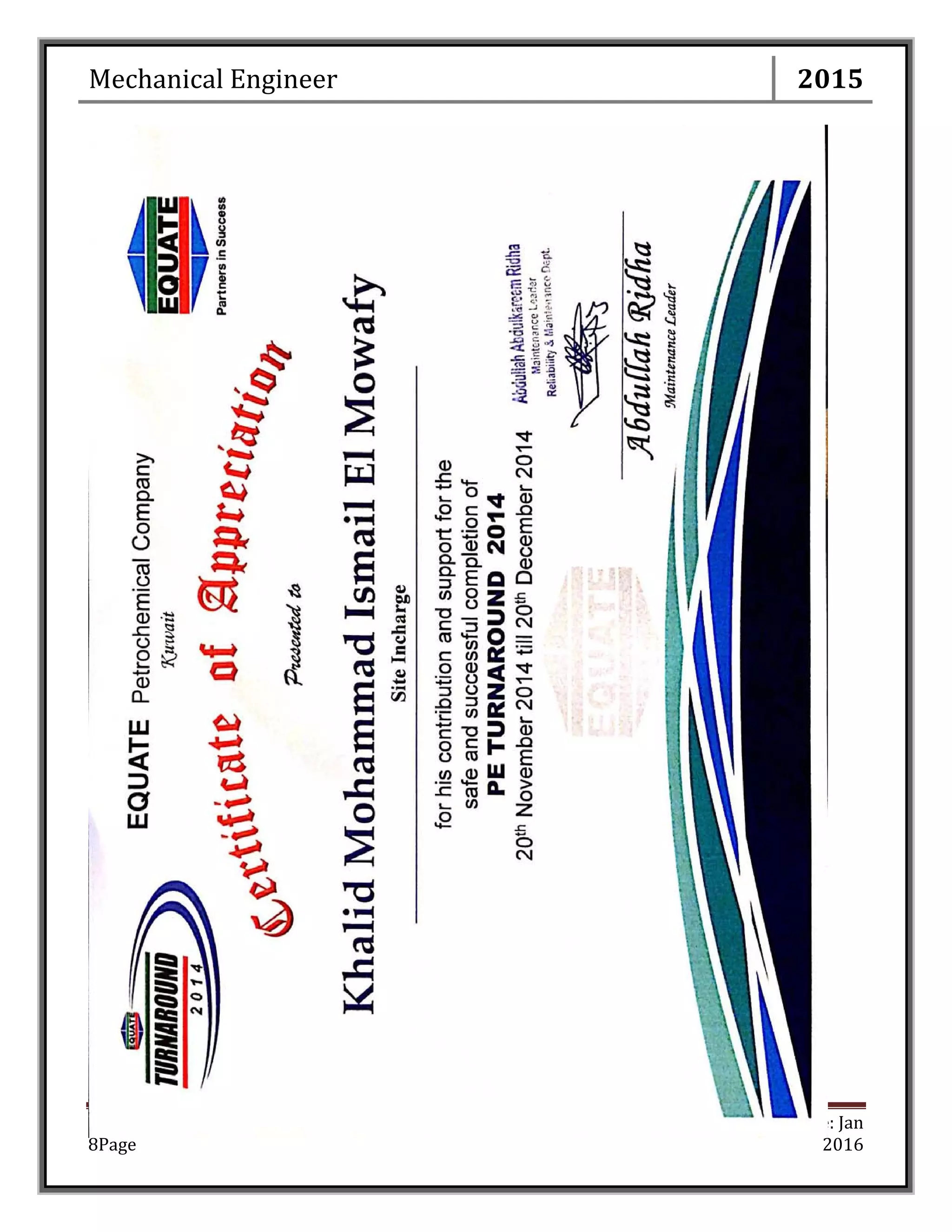 khalid mowafy CV | PDF