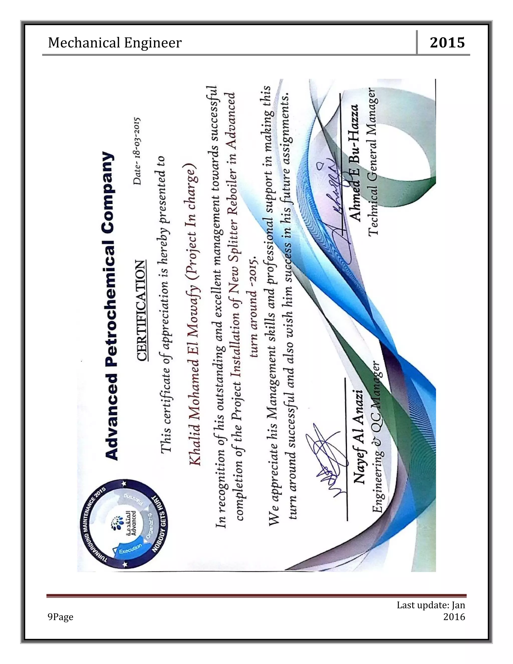 khalid mowafy CV | PDF