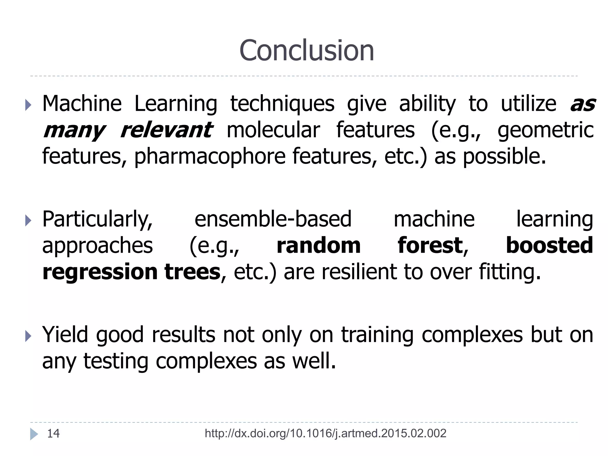 Machine learning in computational docking | PDF