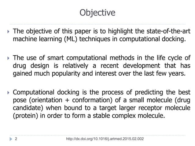 Machine learning in computational docking | PDF