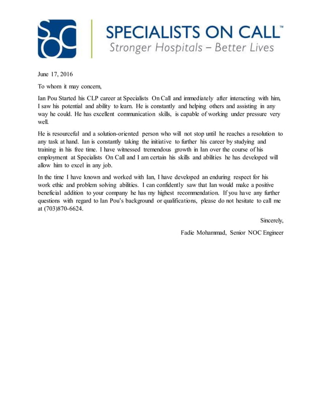 Fadie Mohammad Rec Letter | DOCX