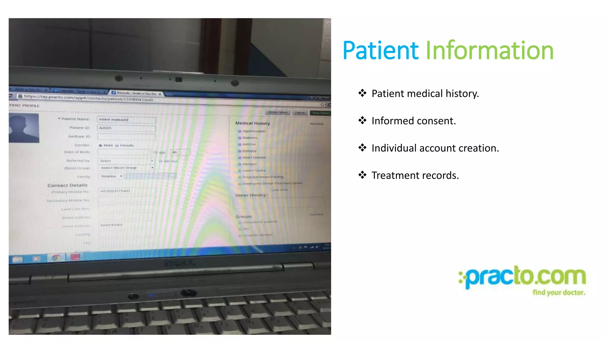 Practo Ray.com for linkedin | PPTX