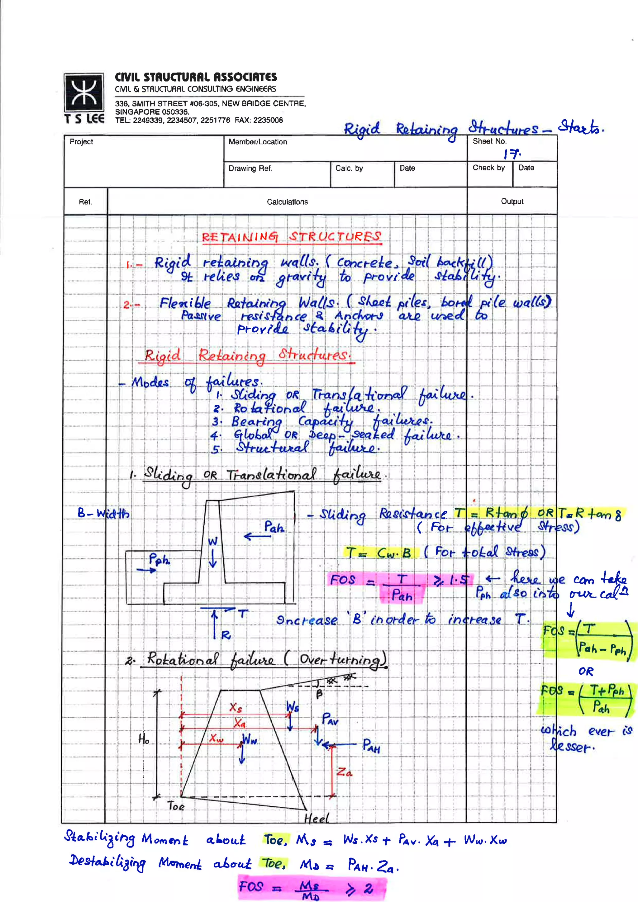 Earth Retaining Stabilizing Structures | PDF