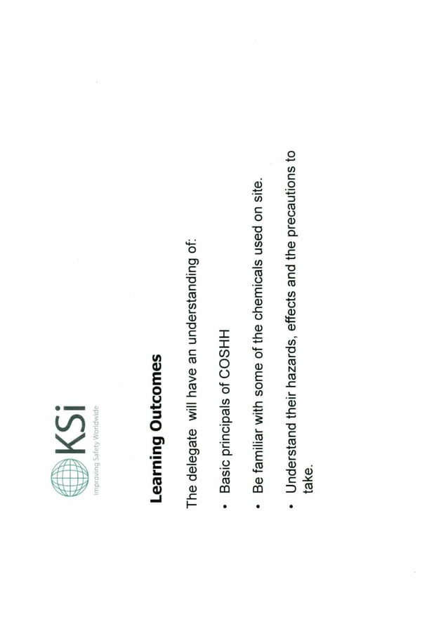 COSHH Awareness Training | PDF