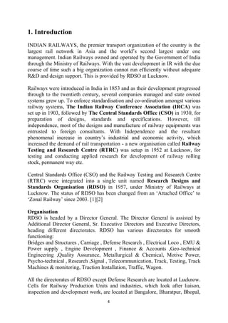 report for rdso by shivanshu | PDF