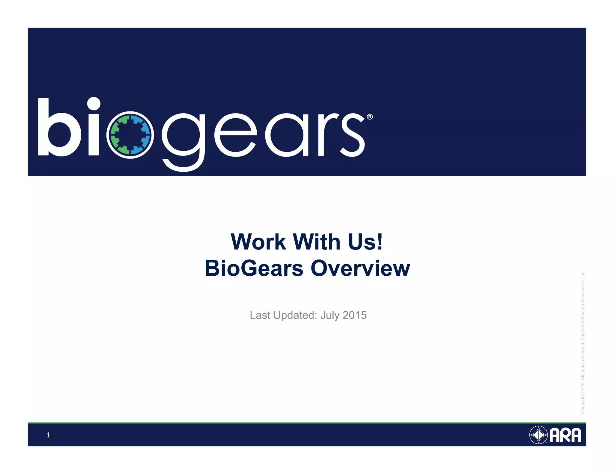 BioGears_Overview_Presentation | PPT