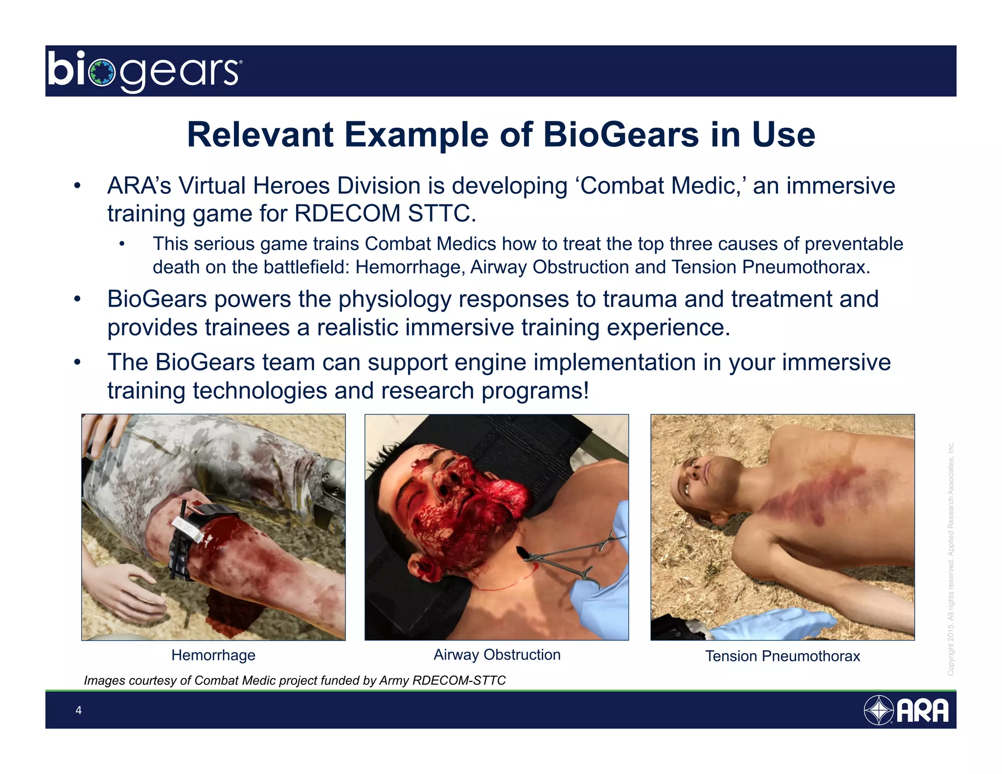 BioGears_Overview_Presentation | PPT