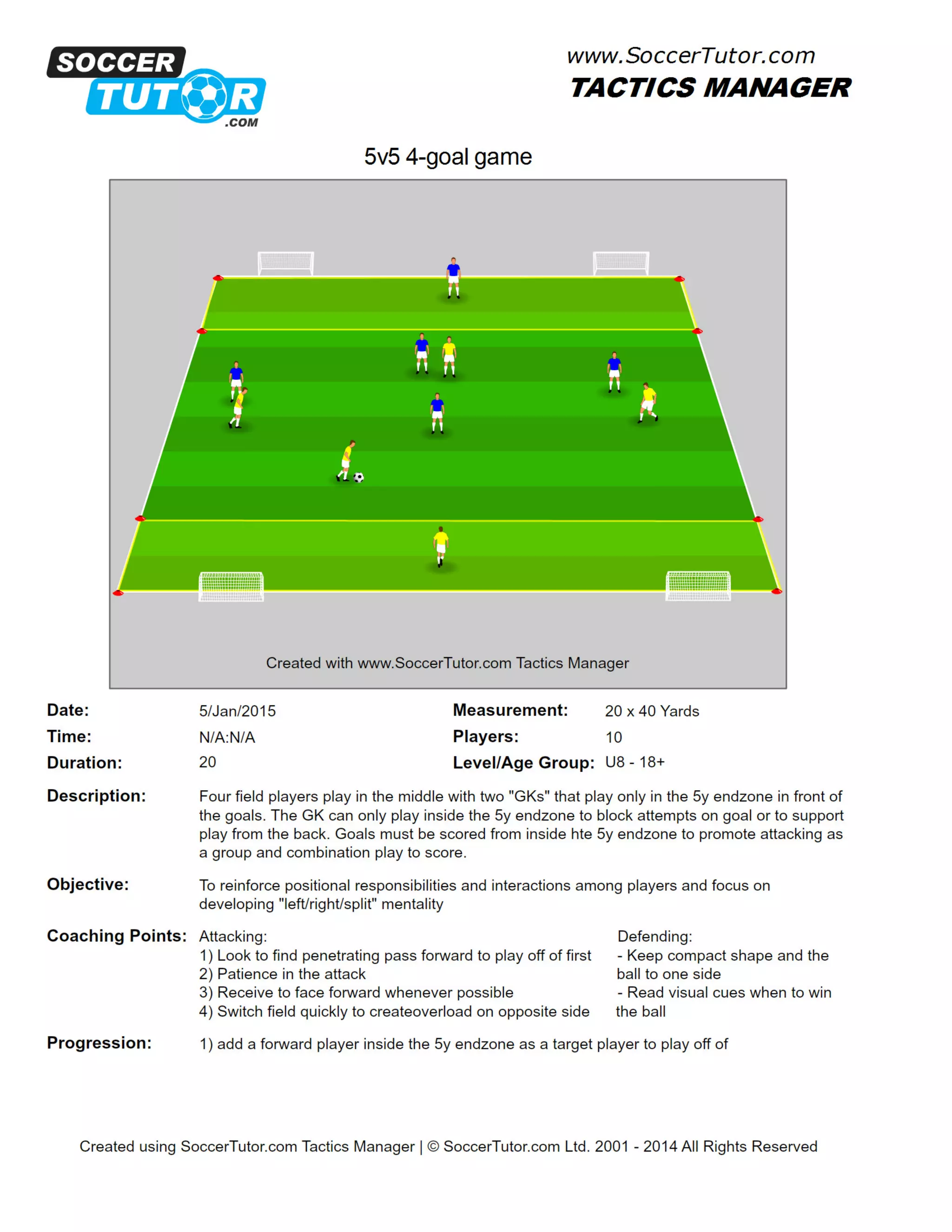 5v5 4 goal game | PDF