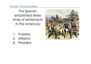 Grade 7 social studies spanish rule | PDF | Crime & Harmful Acts to ...
