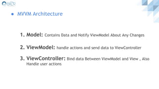 Practical MVVM Using RxSwift | PPT