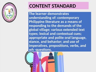 English 7 Quarter Lesson Overview Powerpoint | PPTX