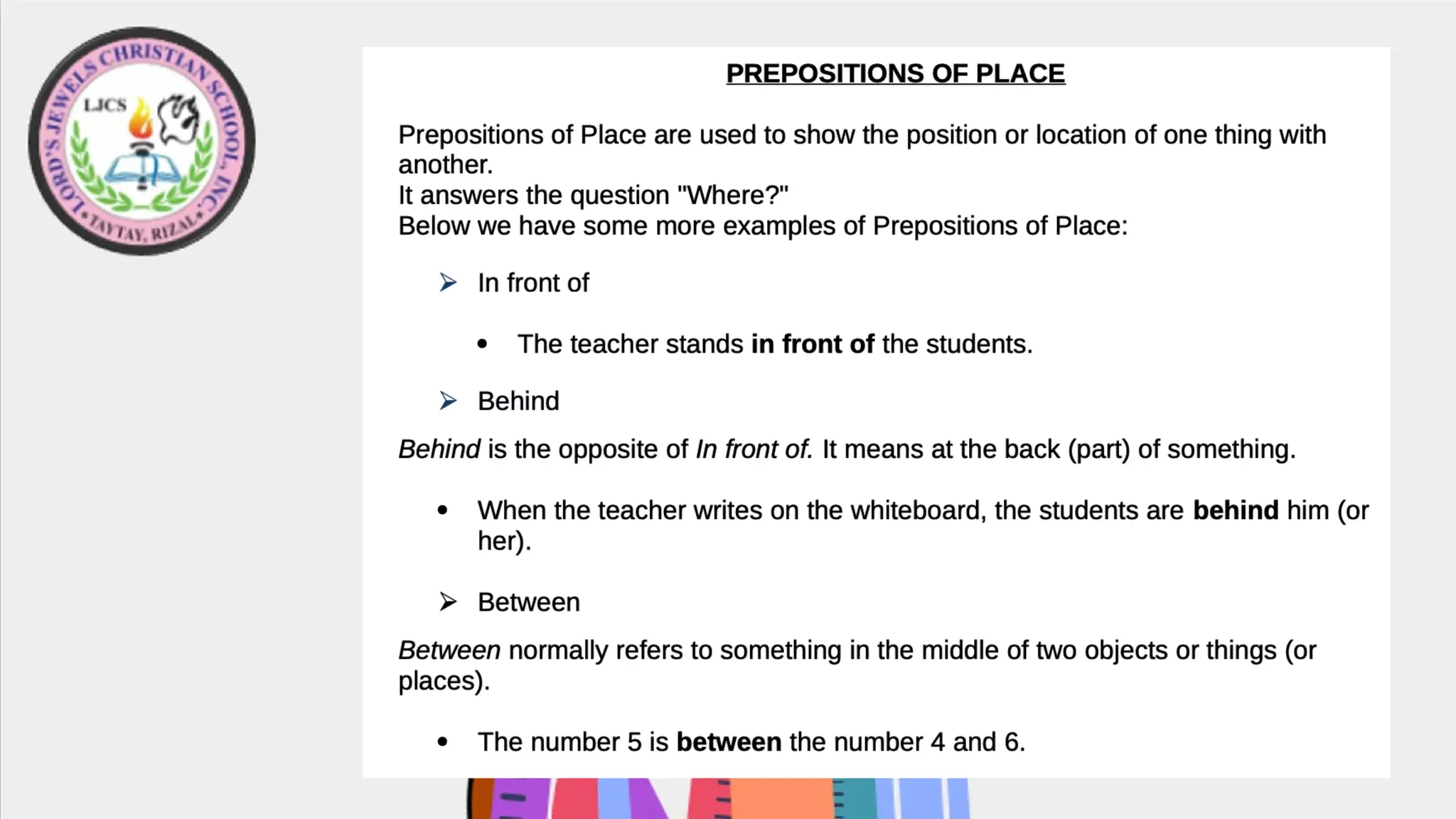 English 7 Powerpoint Preposition Lessons | PPTX
