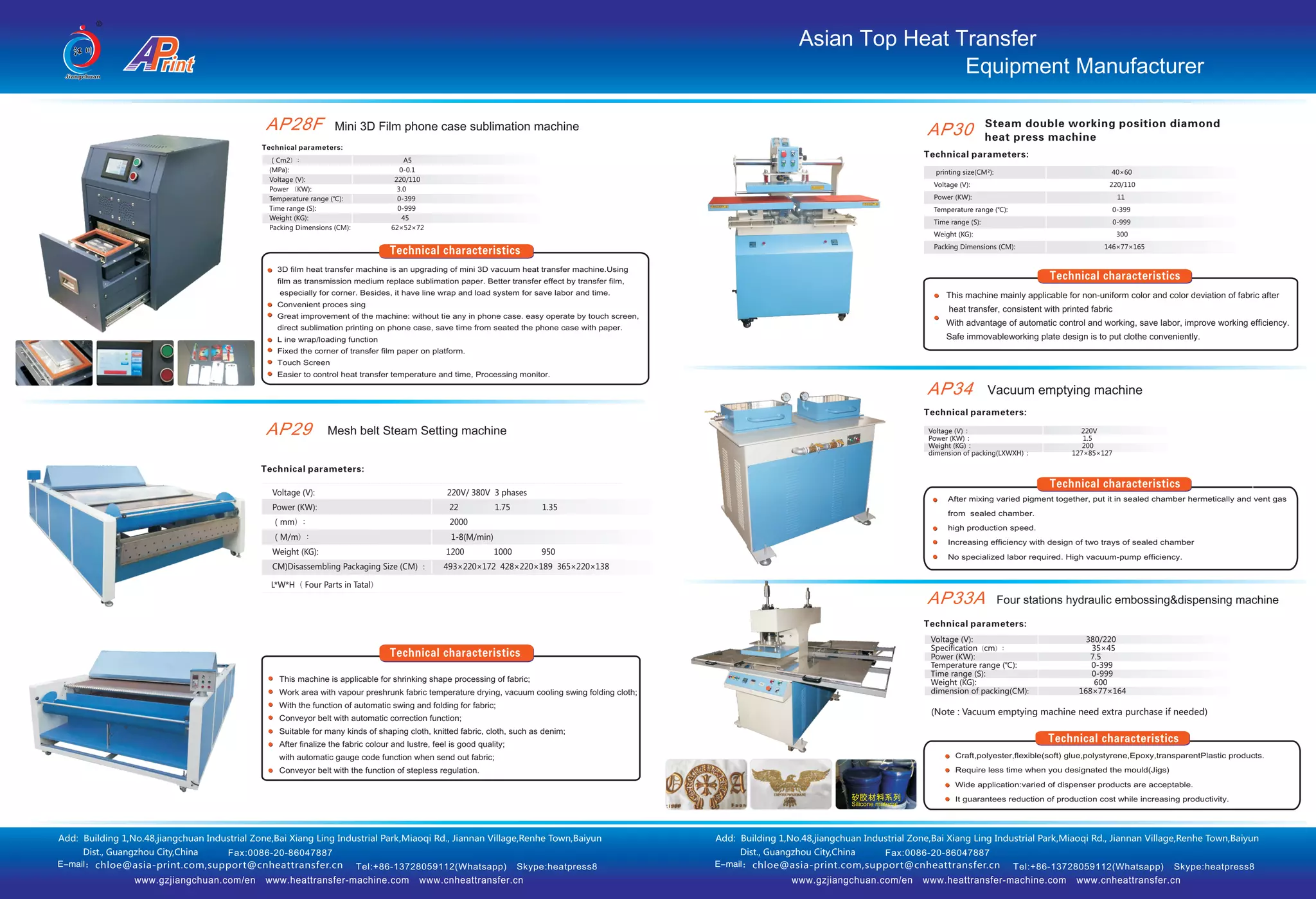 Asiaprint catalog for heat press and printer | PDF | Home Appliances ...