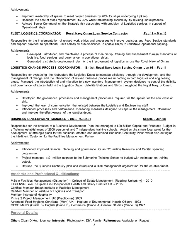 Kevin Morris CV SC | PDF | Free Download