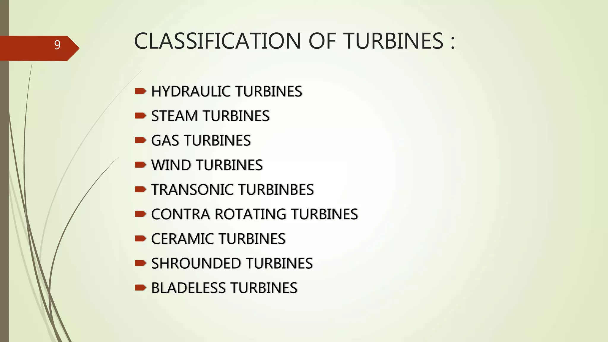 my presentation on turbines | PPTX