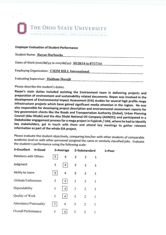 student evaluation | PDF