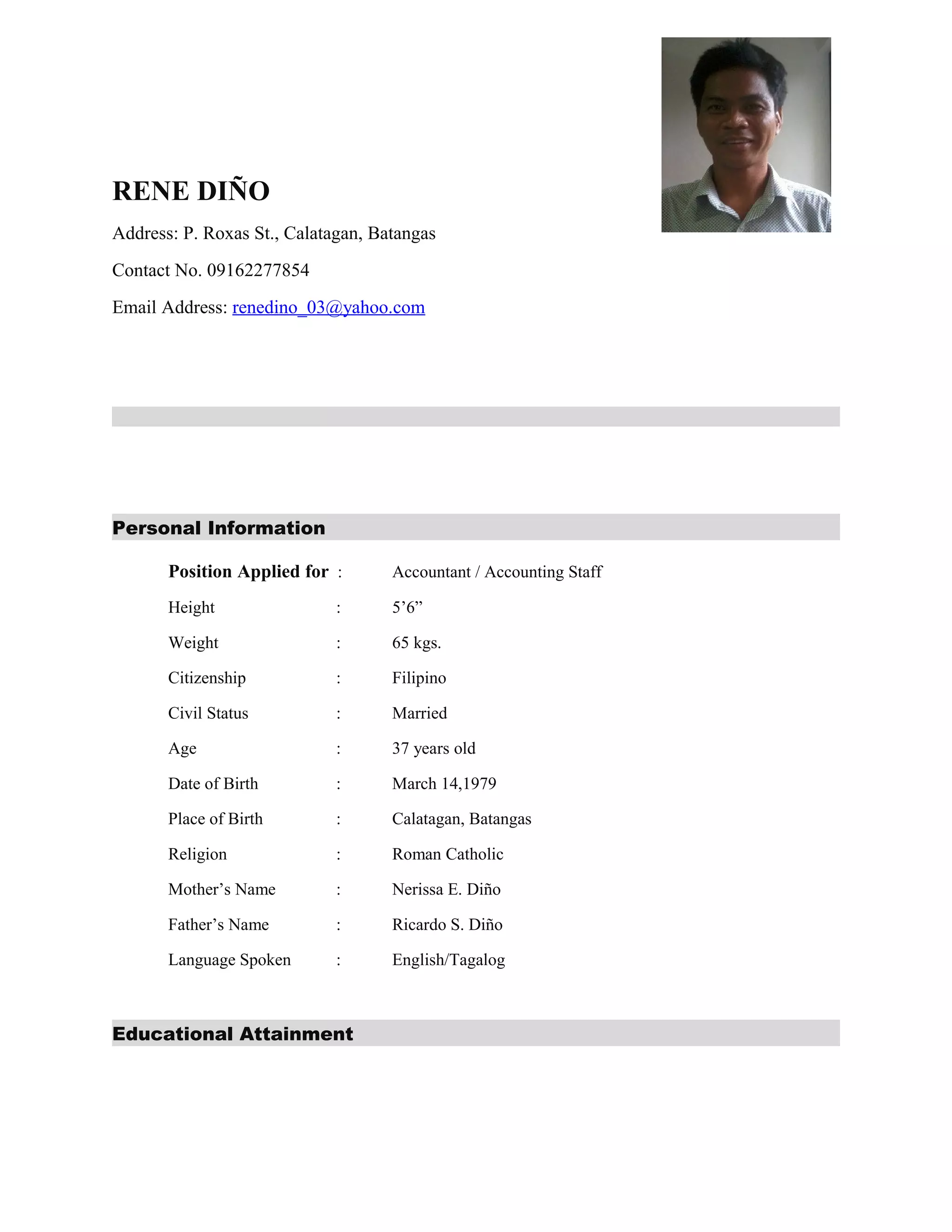 RENE RESUME (1) | PDF