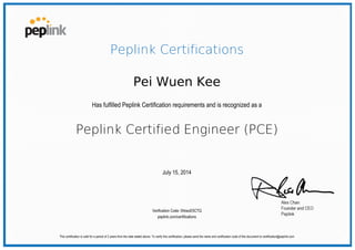 Certification_of_Peplink_Certified_Engineer_PCE | PPT