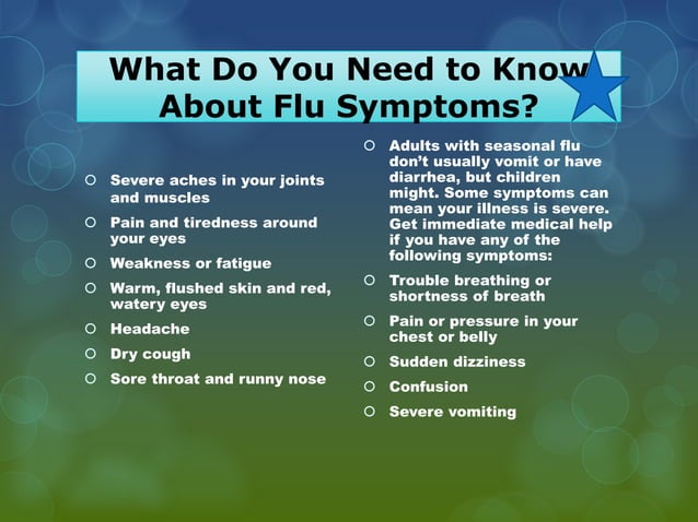 Cold and Flu Season | PPTX | Cold and Flu | Diseases and Conditions