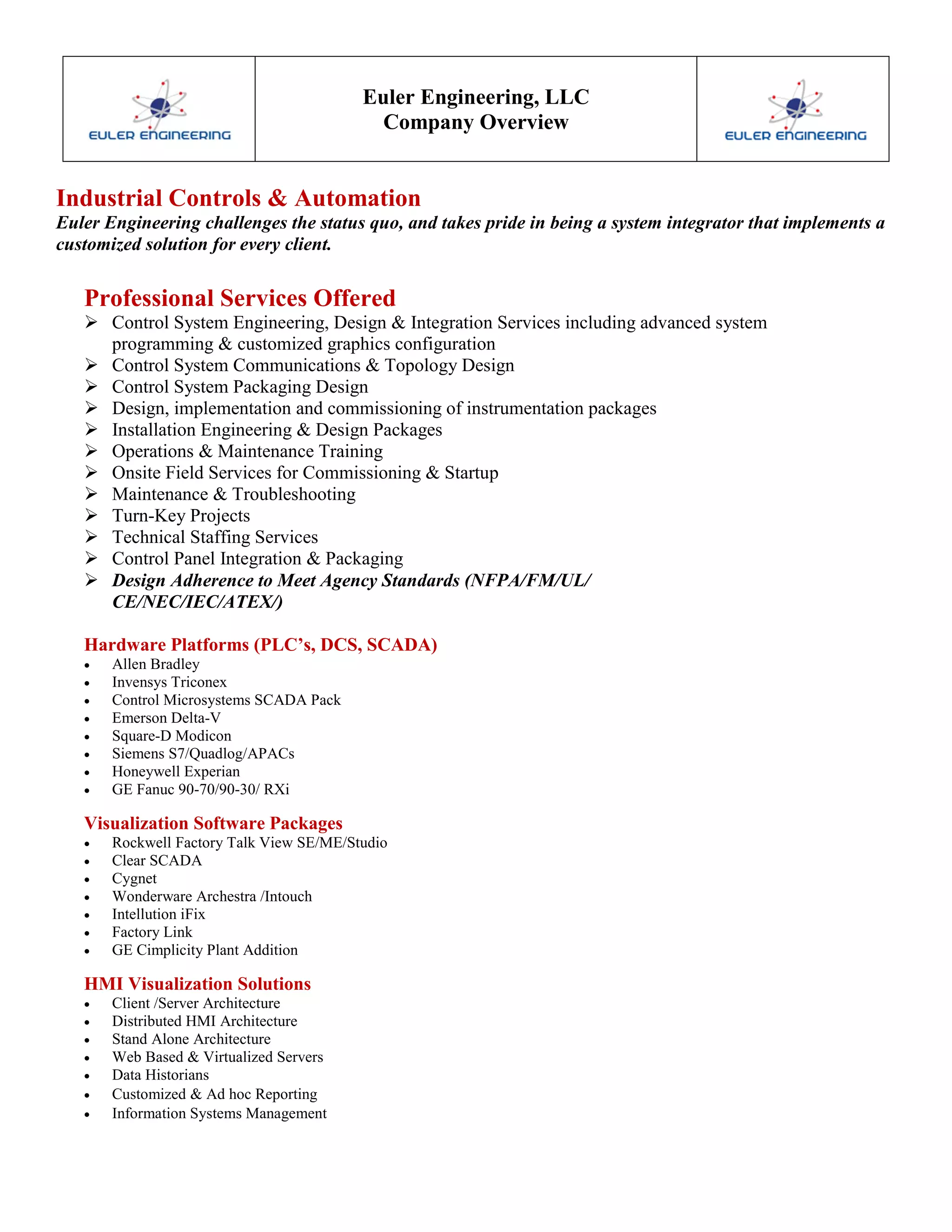 Euler Engineering Overview | PDF