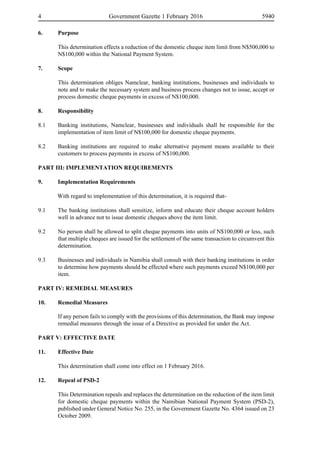 Goverment Gazzete Cheque Payments | PDF