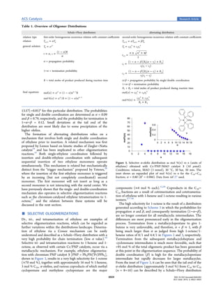 Ethylene Oligomerization beyond Schulz−Flory Distributions | PDF ...