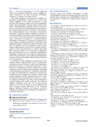 Ethylene Oligomerization beyond Schulz−Flory Distributions | PDF ...