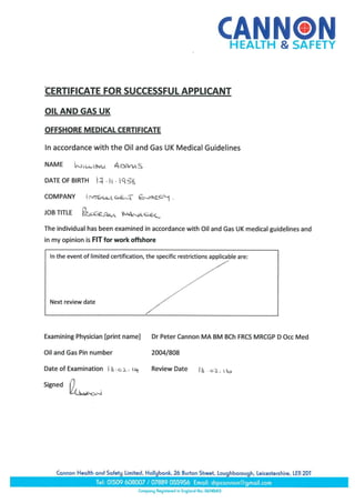 2014 OGUK Medical 2016 | PDF