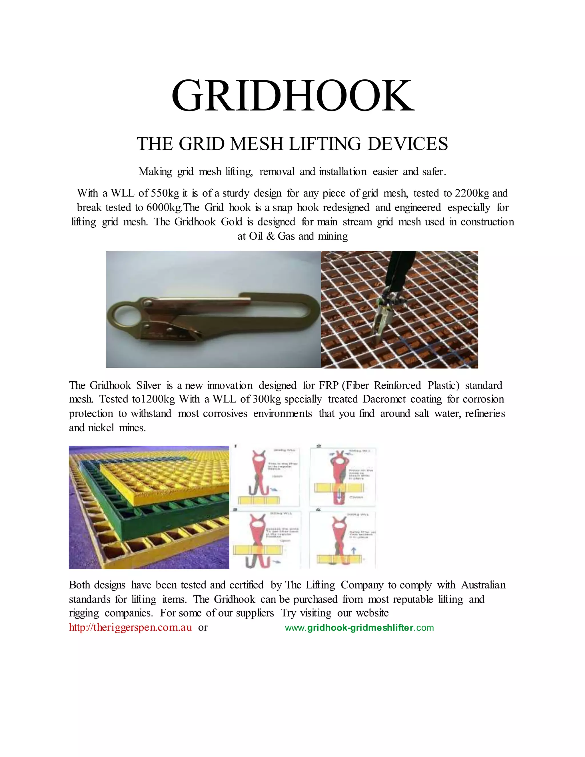 flyer for gridhook lifters | DOCX