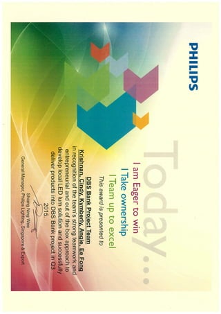 DBS Bank - Team Award | PDF