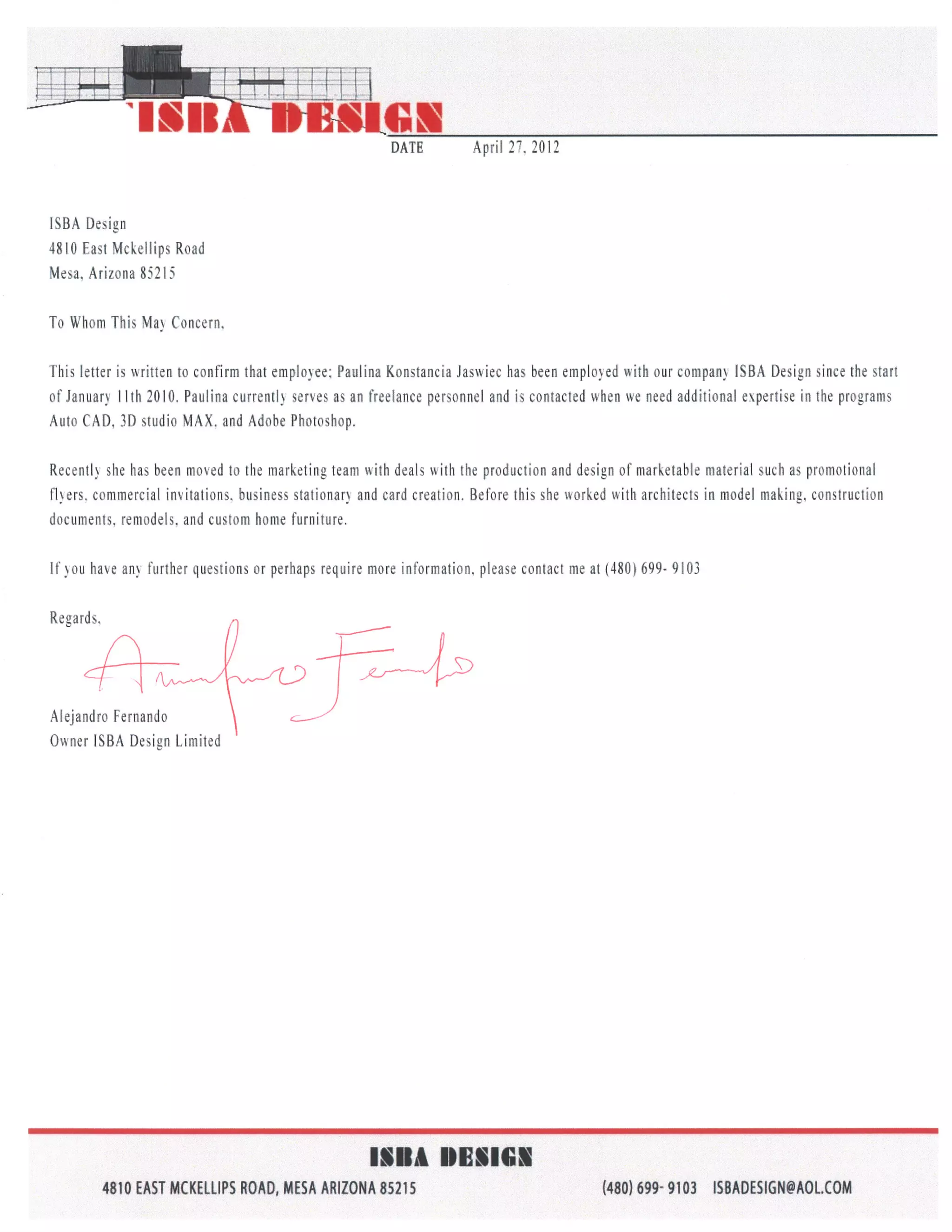 Work Confirmation | PDF