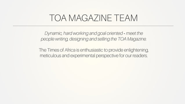 TOA Presentation | PPT