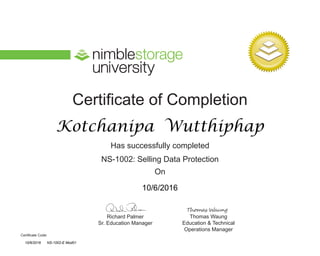 Nimble_NS-1002_Certifile | PPT