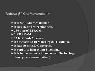 PIC-18 Microcontroller | PPTX
