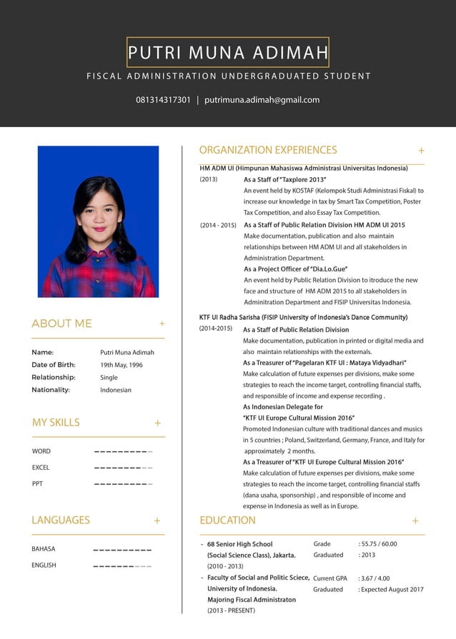 CV Putri Muna Adimah-min | PDF