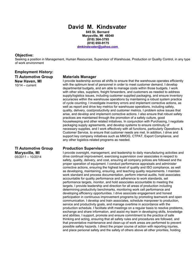 David Resume New | DOC