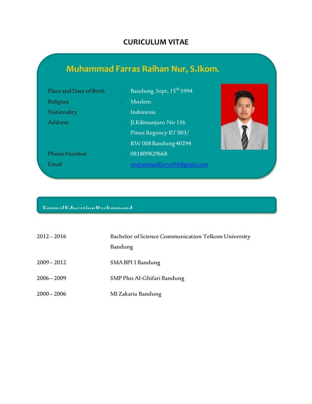 CURICULUM VITAE | PDF