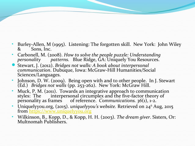 Interpersonal communication project | PPT