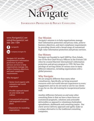 Navigate LLC Overview | PDF