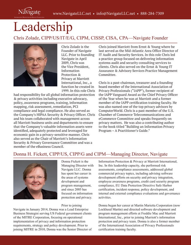 Navigate LLC Overview | PDF