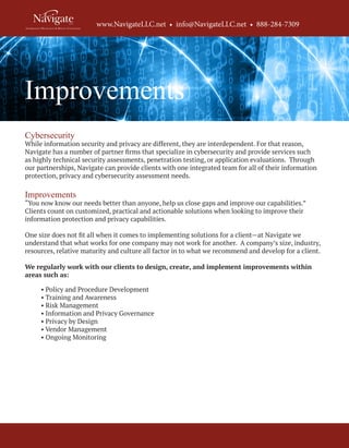 Navigate LLC Overview | PDF