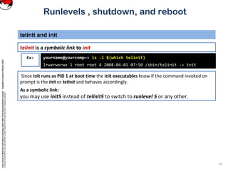 1.3 runlevels, shutdown, and reboot v3 | PPT