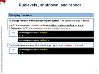 1.3 runlevels, shutdown, and reboot v3 | PPT