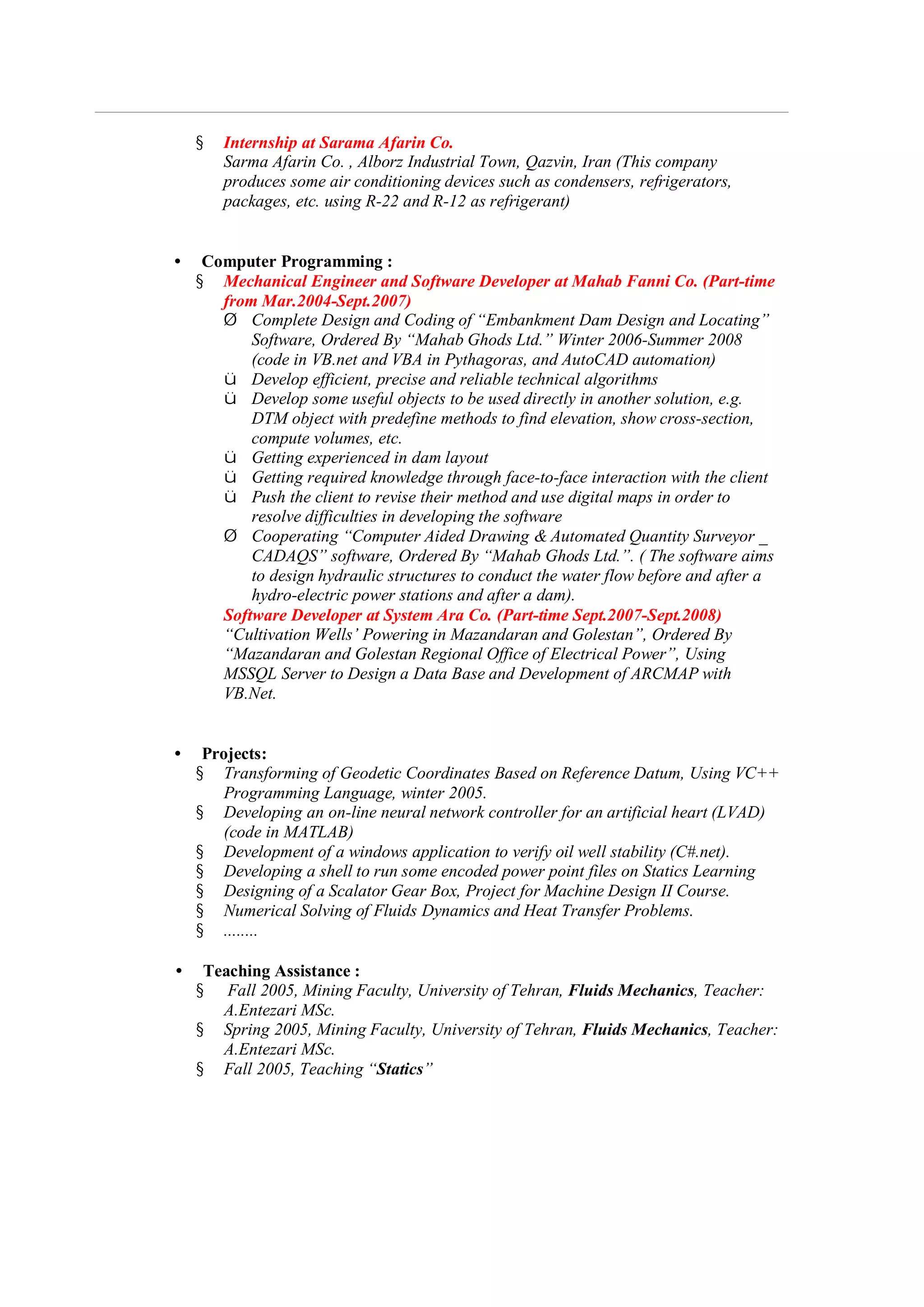 cv_Mechatronics&Mechanical Engineer_Software Developer | PDF