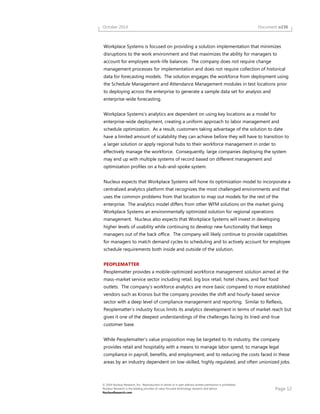 Nucleus - Technology Value Matrix 2H 2014 - WFM | PDF