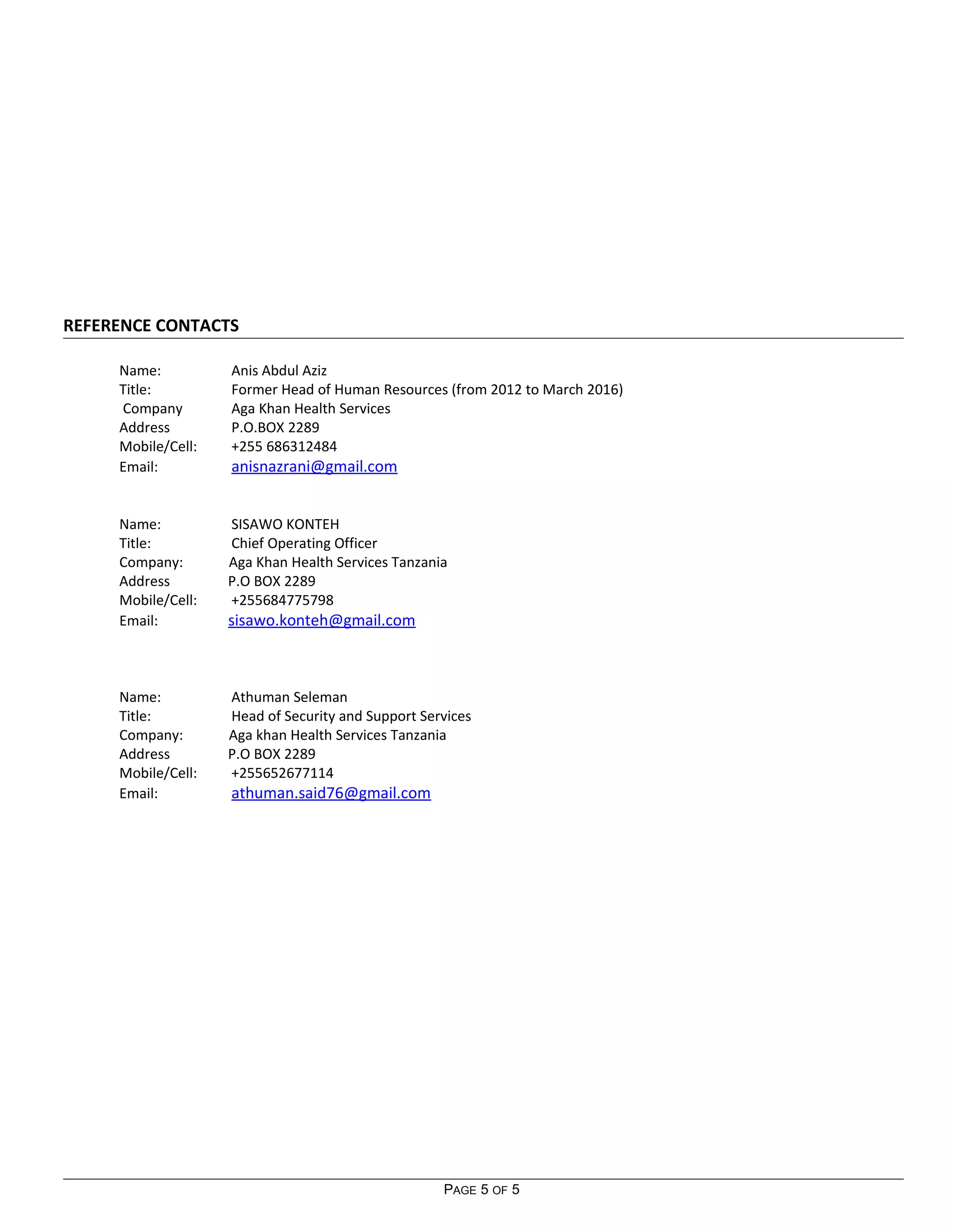 Curricullum- Mary Mlay Updated | DOC