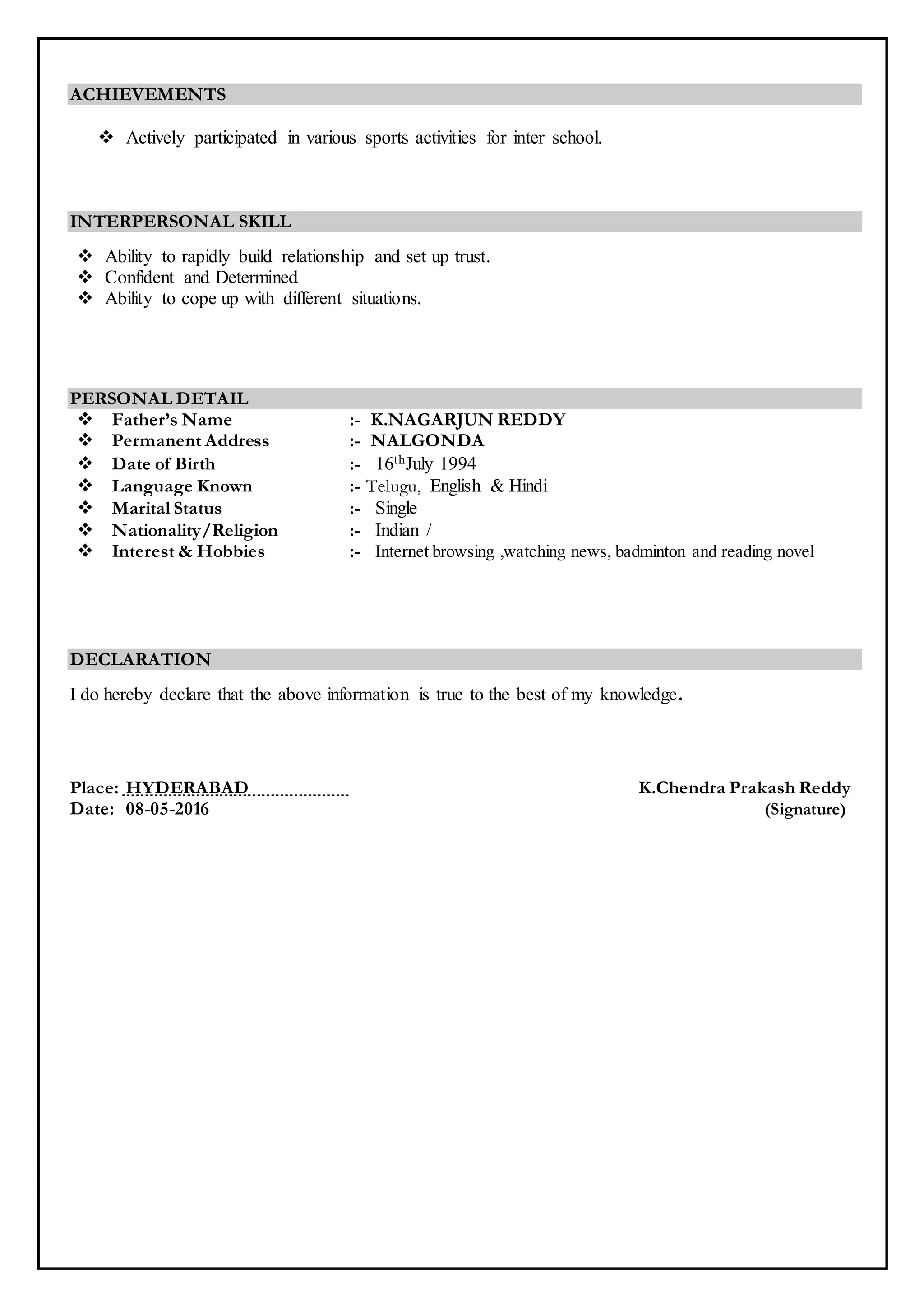 MY RESUME | DOCX
